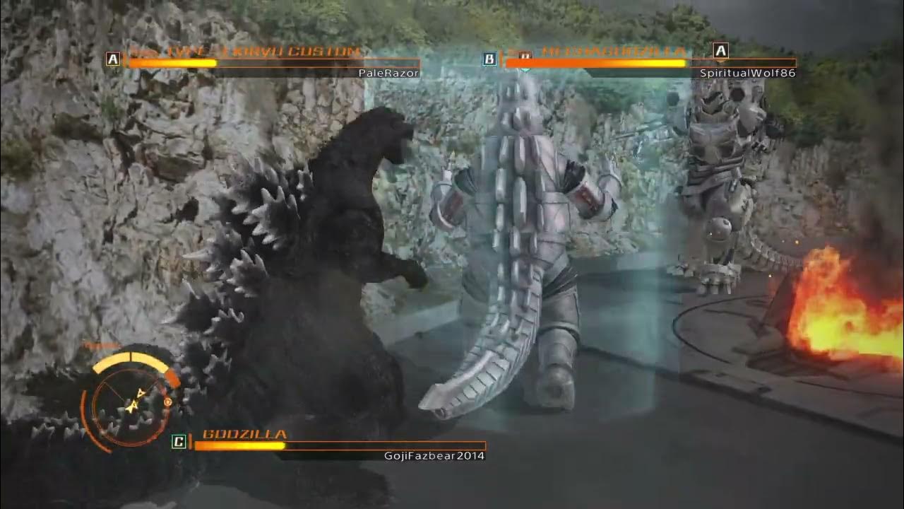 GODZILLA ps4 online battle: Godzilla vs Kiryu vs MechaGodzilla 1974 - YouTube