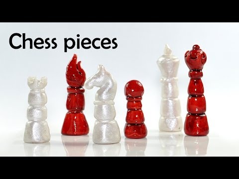 Chess pieces - polymer clay TUTORIAL - YouTube