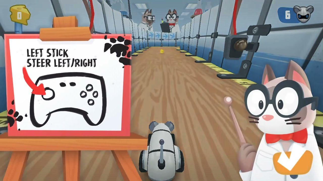 MouseBot : escape from cat lab episode 1 - YouTube