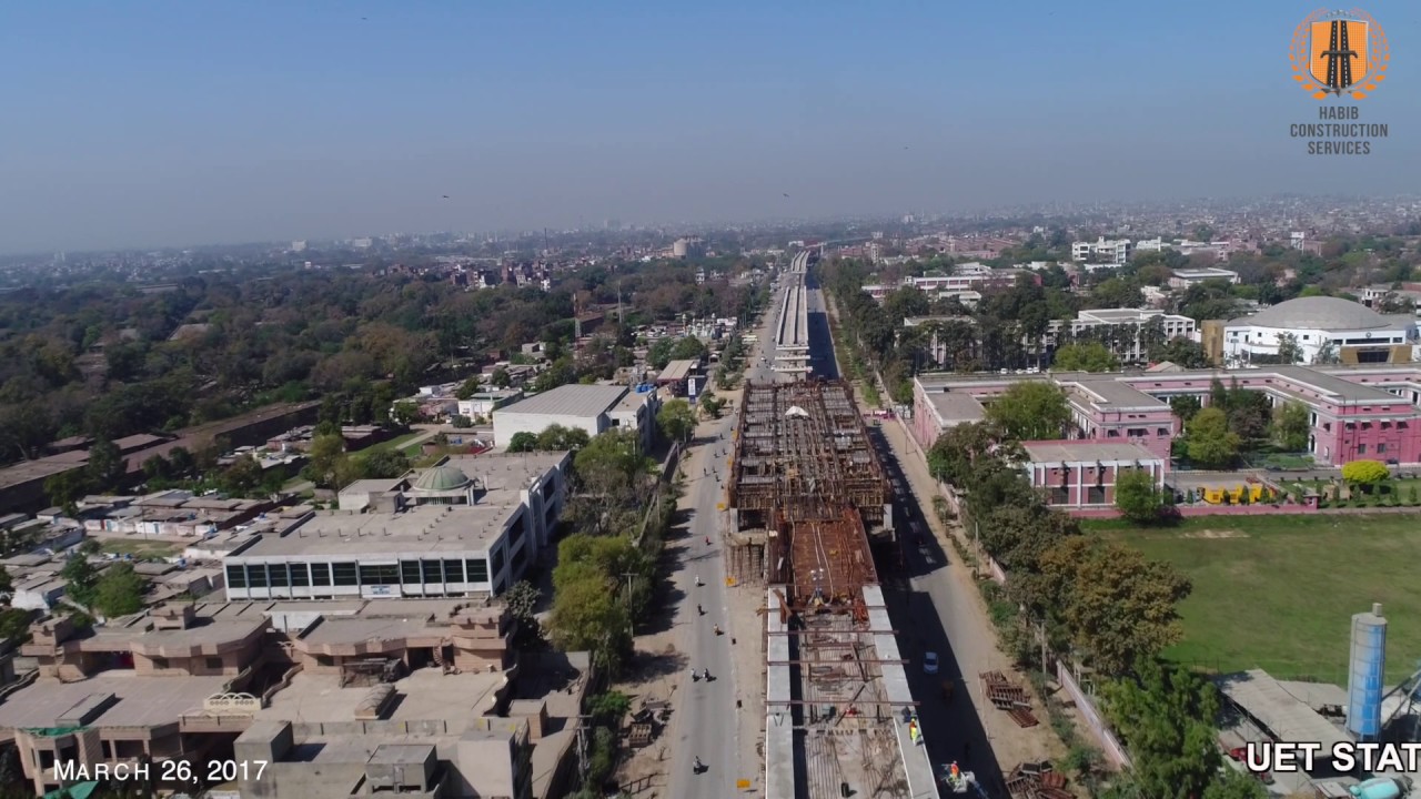 construction of Orange Line Metro Train lahore, Pakistan by Habib ...