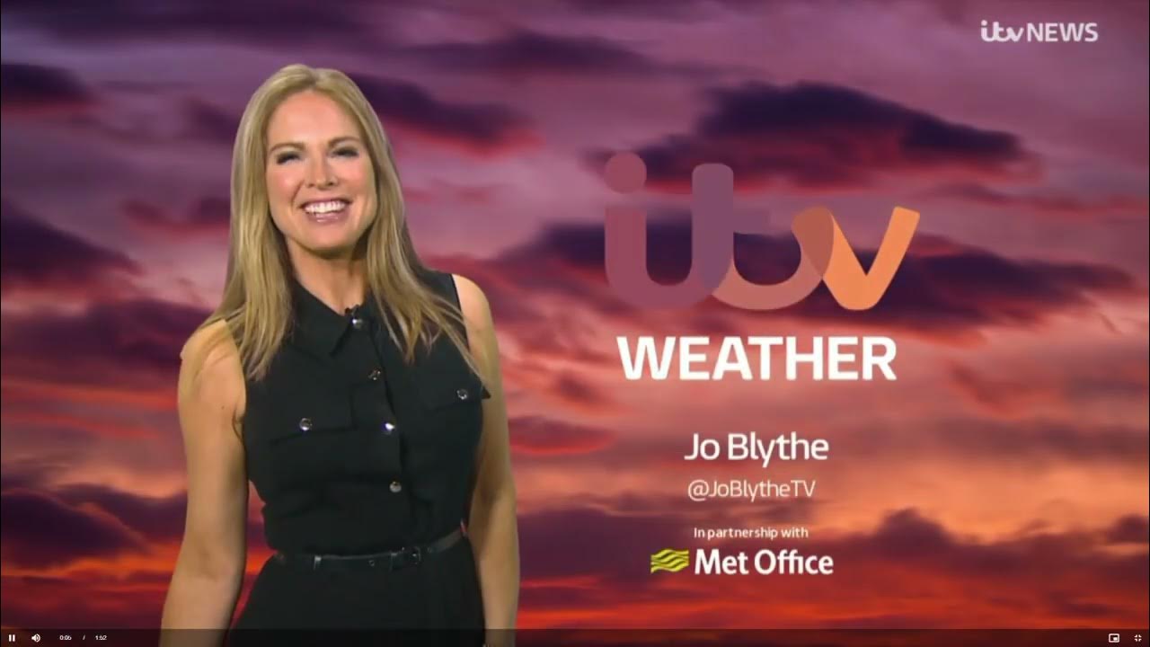 Jo Blythe ITV Weather 13th May 2024 - YouTube