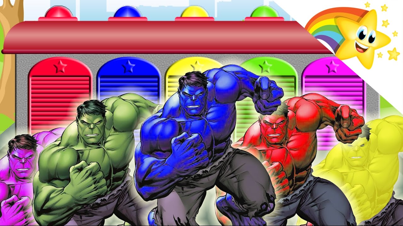 BEST LEARNING COLORS AND NUMBERS HULK! ⭐Kids Video⭐ MARVEL Counting ...