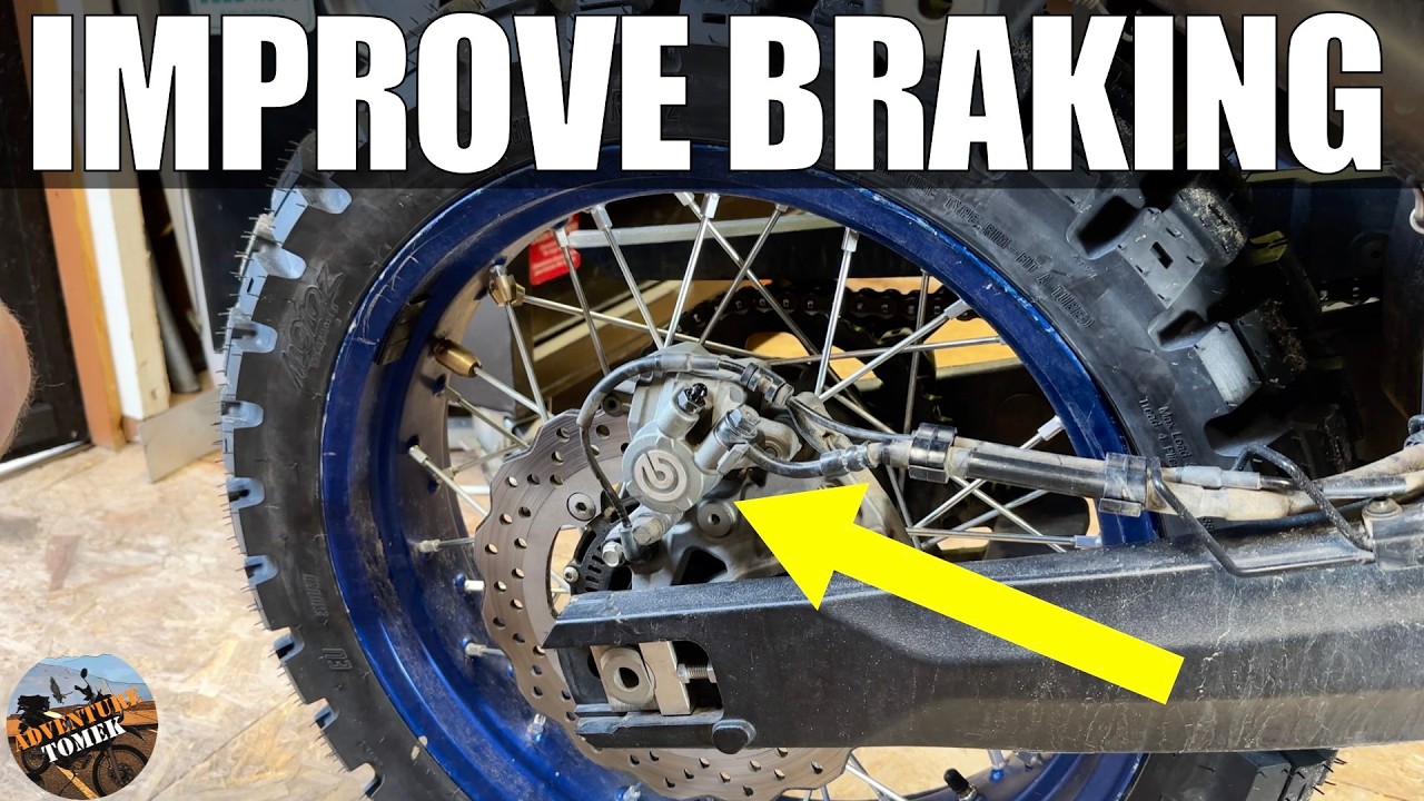 Yamaha Tenere 700 | DIY Rear Brake Bleed Fix Soft Braking - YouTube