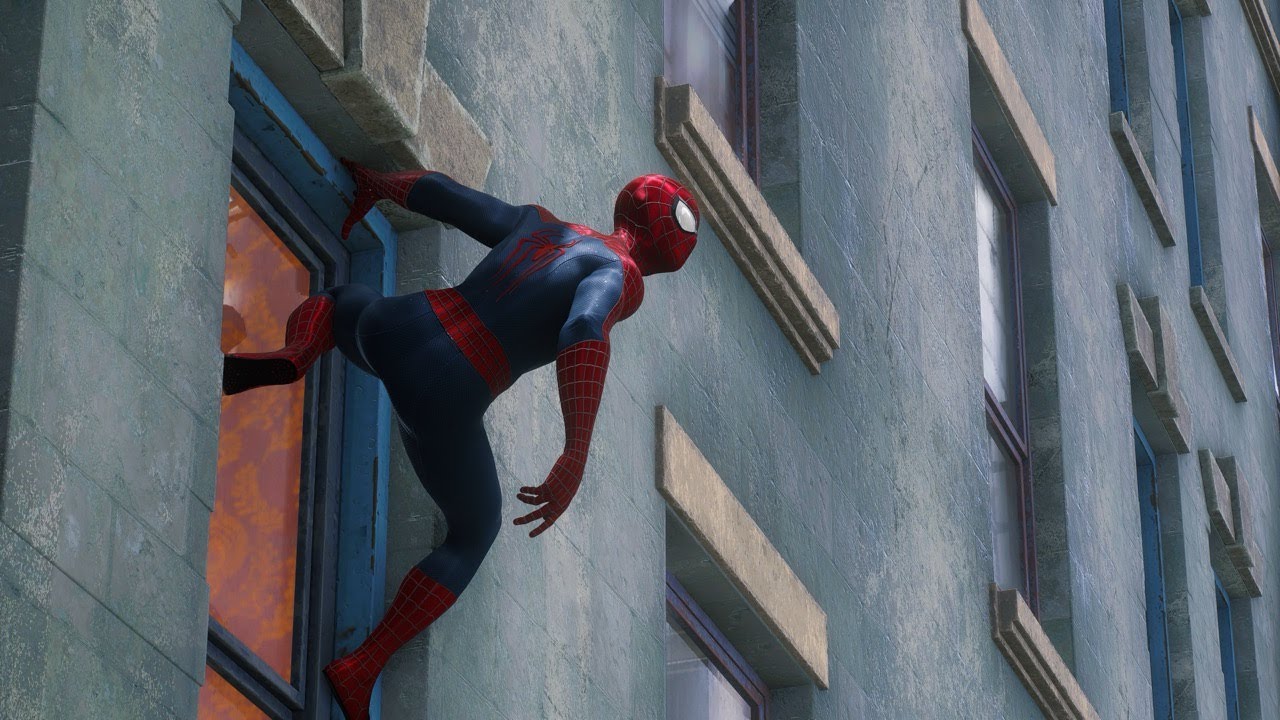 The Amazing Suit Sunny Web Slinging No Swing Assist | Marvel's Spider ...