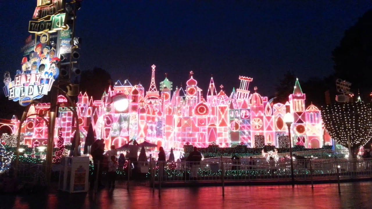 Its a small world lighting at disneyland 2013 - YouTube