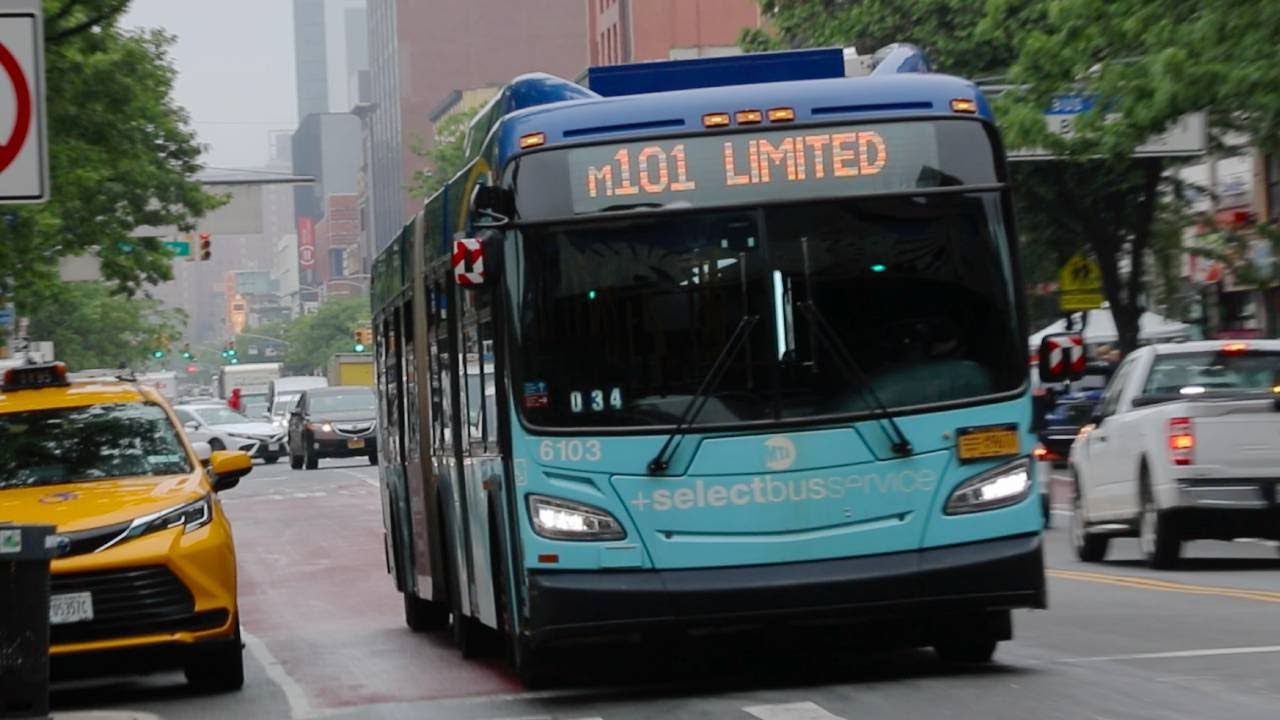 NYCT Bus: 2017 New Flyer XD60 #6103 on the M101 Limited at 125th Street ...