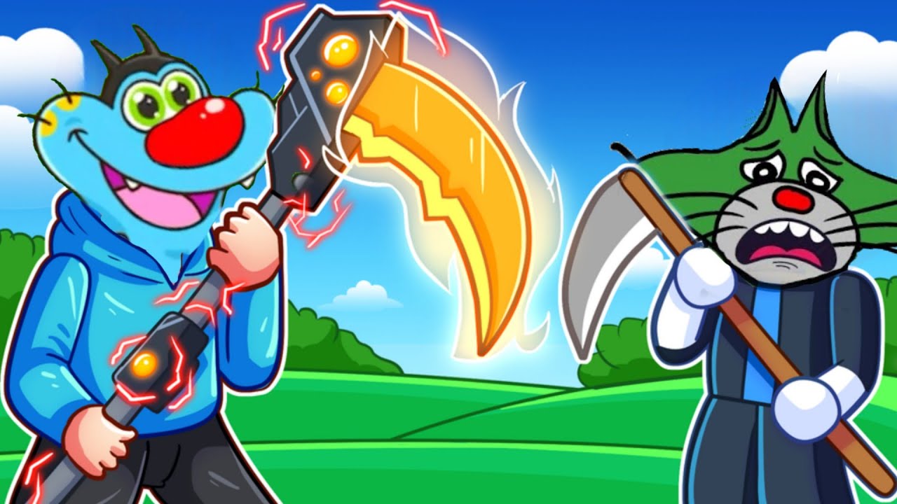 Oggy Became Reaper And Used LEGENDARY Scythe In Roblox Scythe Simulator ...