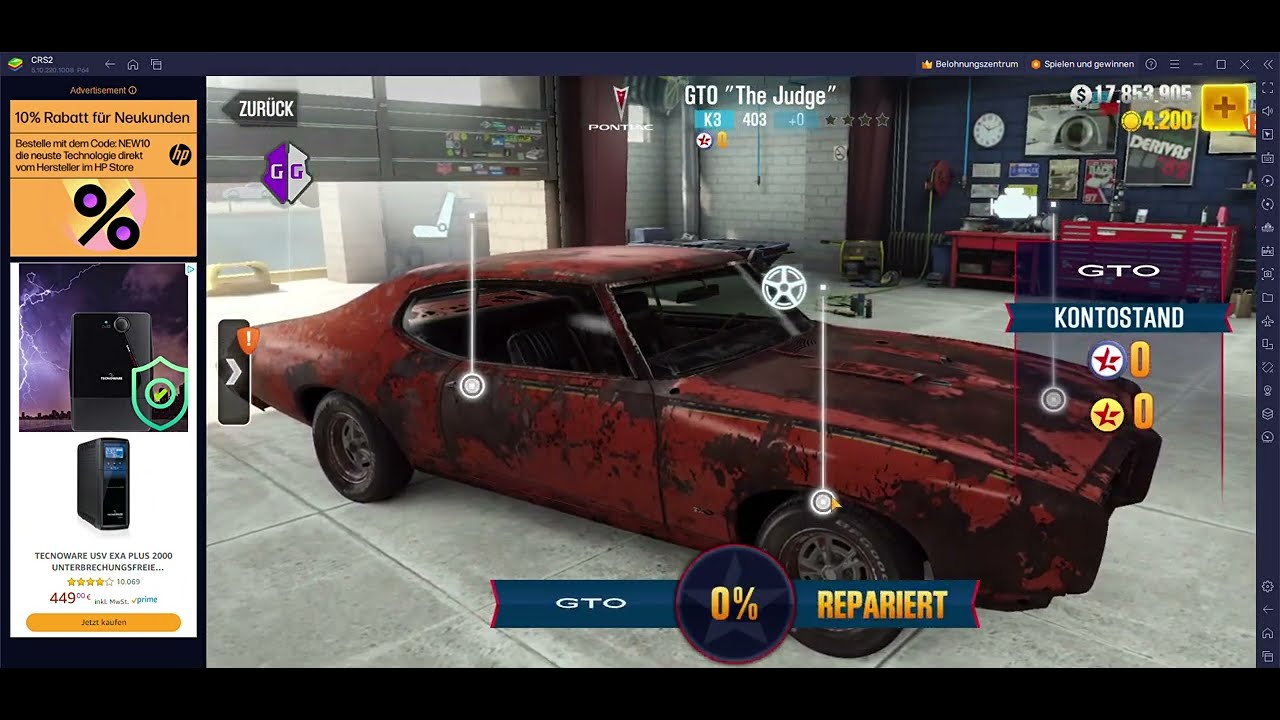 CSR2 GameGuardian restore Legens Cars 2023 - YouTube