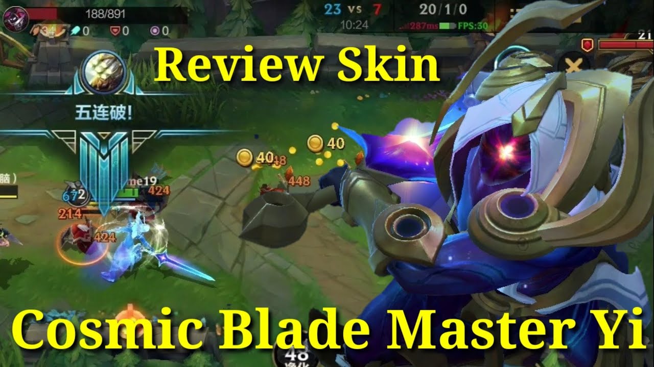 Review Skin Cosmic Blade Master Yi ! Gacha Event - Gameplay Master Yi ...