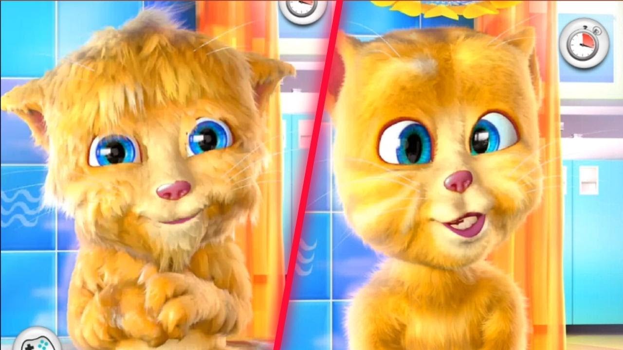 Talking Ginger Bath Time and Funny Noises - YouTube