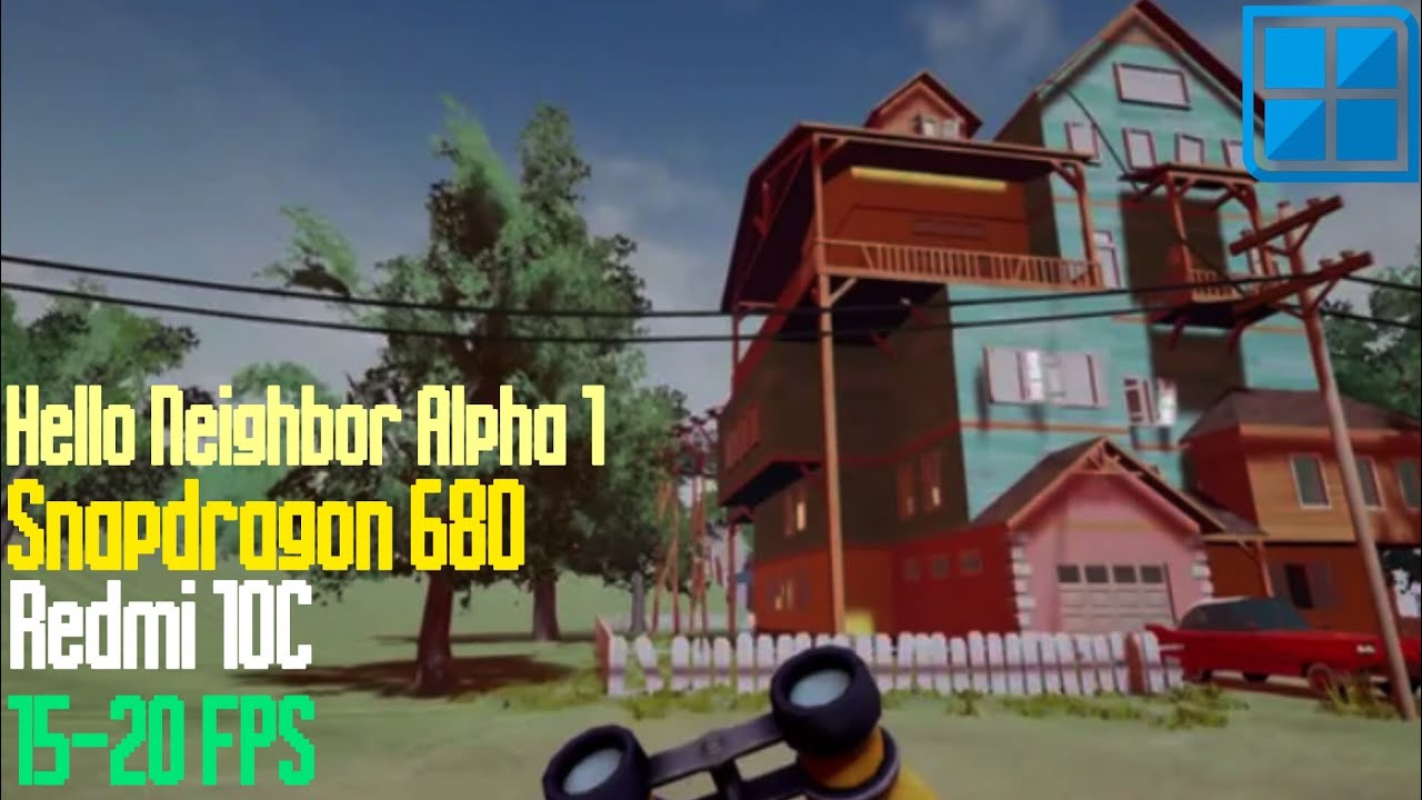 Hello Neighbor Alpha 1 on Android (Winlator, Snapdragon 680). 15-20 FPS ...