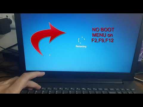 Windows No Boot Menu Showing on F2,F9 or F12 - YouTube