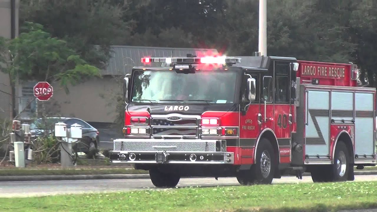 Largo Fire Rescue Engine 40 Lights/Siren - YouTube