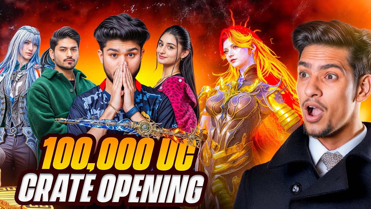 1,00,000 UC Astral Blessing Set Crate Opening in BGMI Ft. @LoLzZzGaming ...