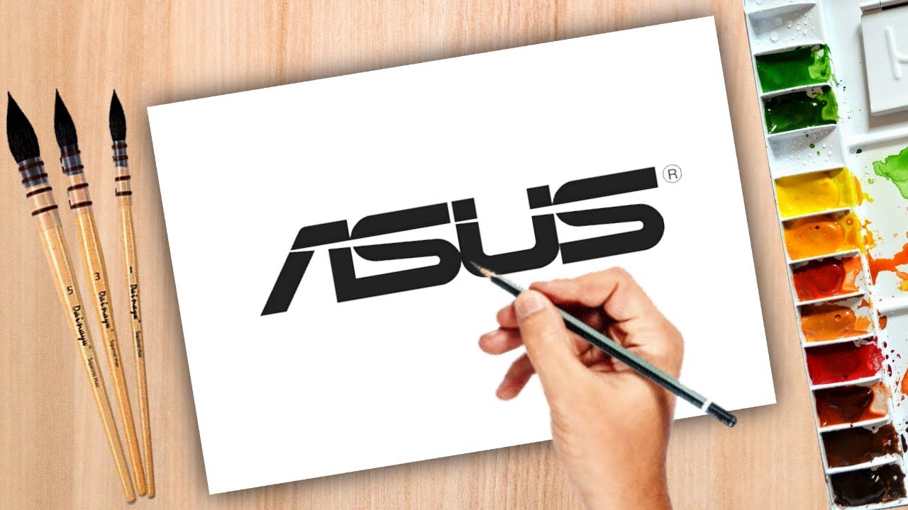 How to draw ASUS logo | asus phone, asus laptop, asus computer - YouTube