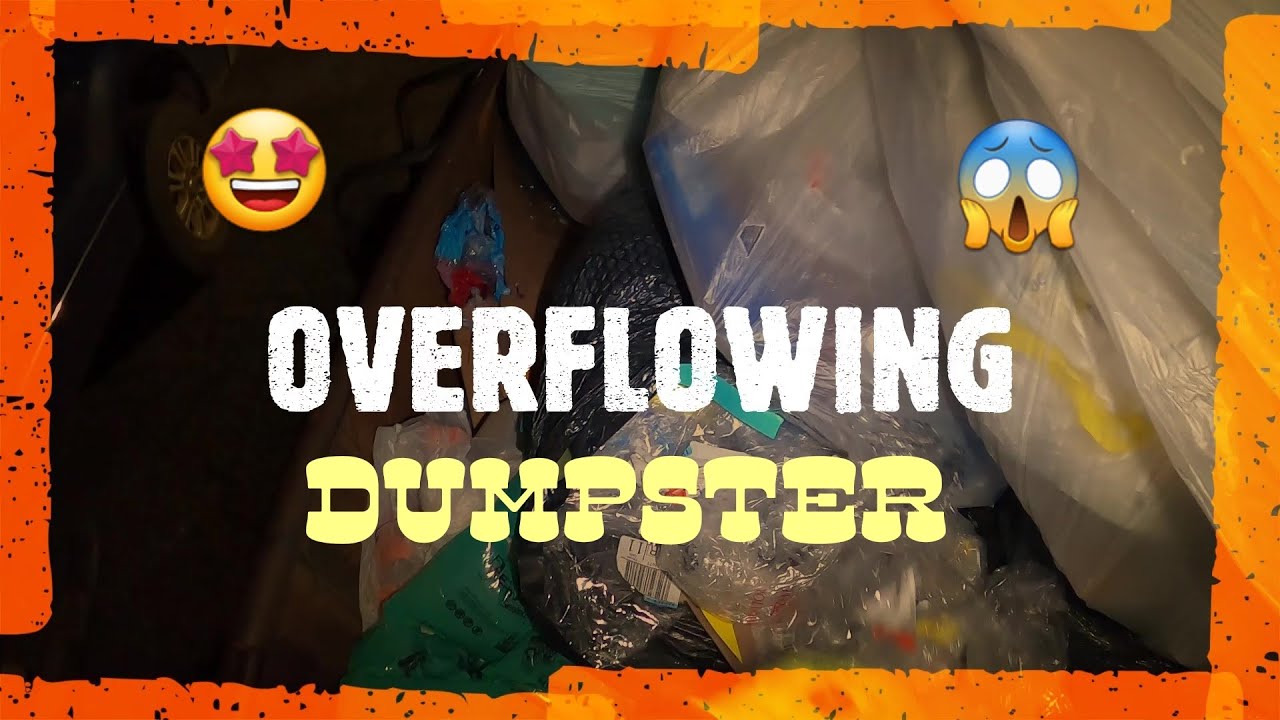 dumpster diving - Overflowing Dumpsters - YouTube