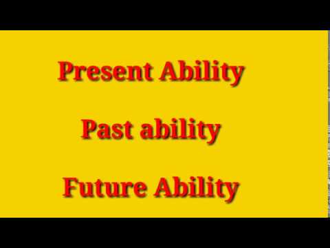 present ability ,past ability, future ability | #1 - YouTube