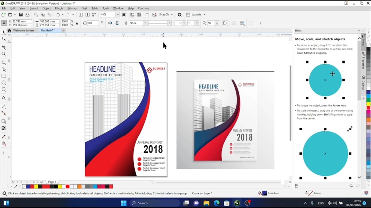 HOW TO MAKE A COVER PAGE IN CORELDRAW - YouTube