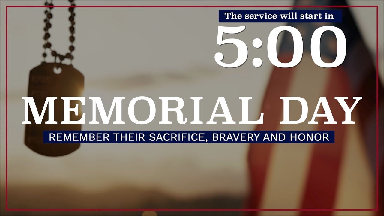 Memorial Day Commemoration Countdown - YouTube