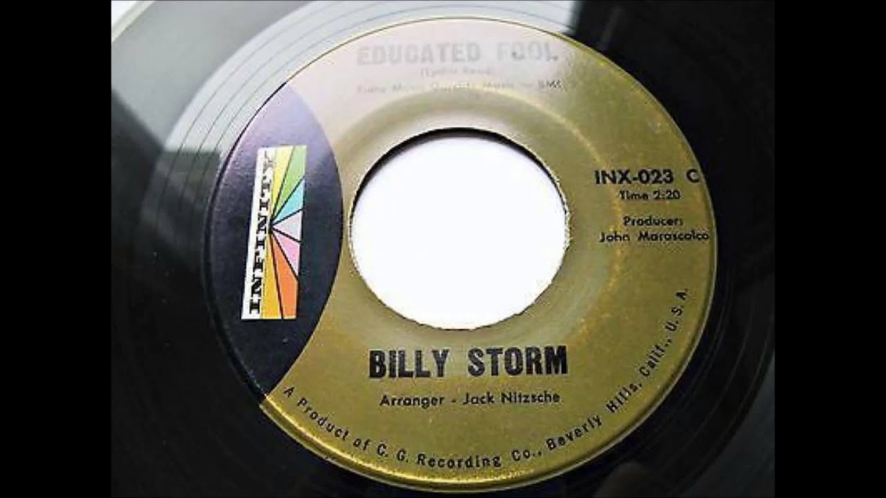 Billy Storm . Educated Fool. 1962 . - YouTube