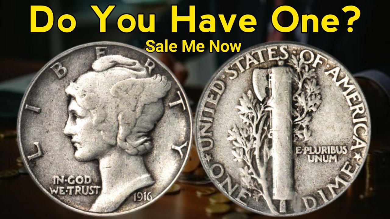 1916 Mercury Dime Worth $12 MILLION! | Rare Winged Liberty Head Dime ...