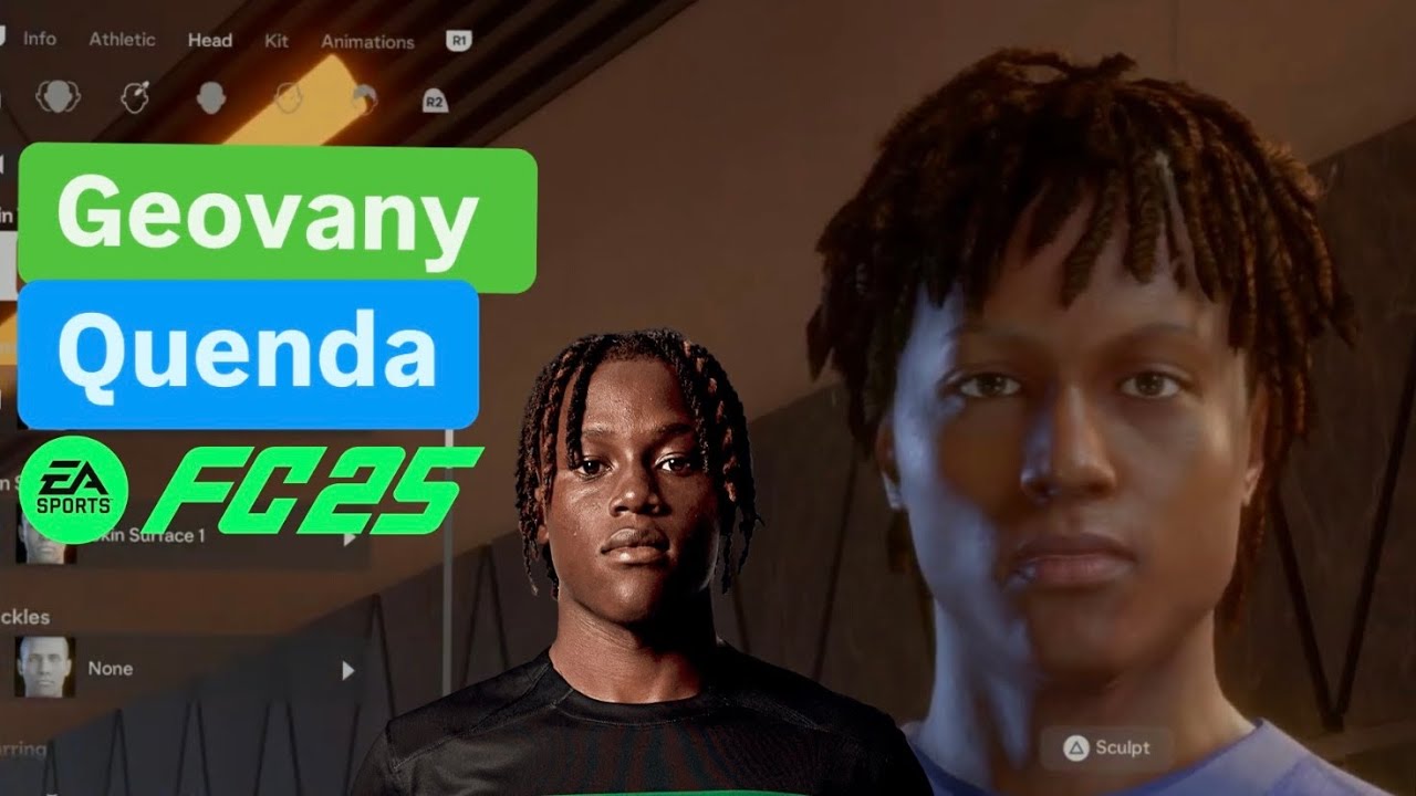EAFC 25 Face creation | Geovany Quenda Chelsea | Virtual pro - YouTube