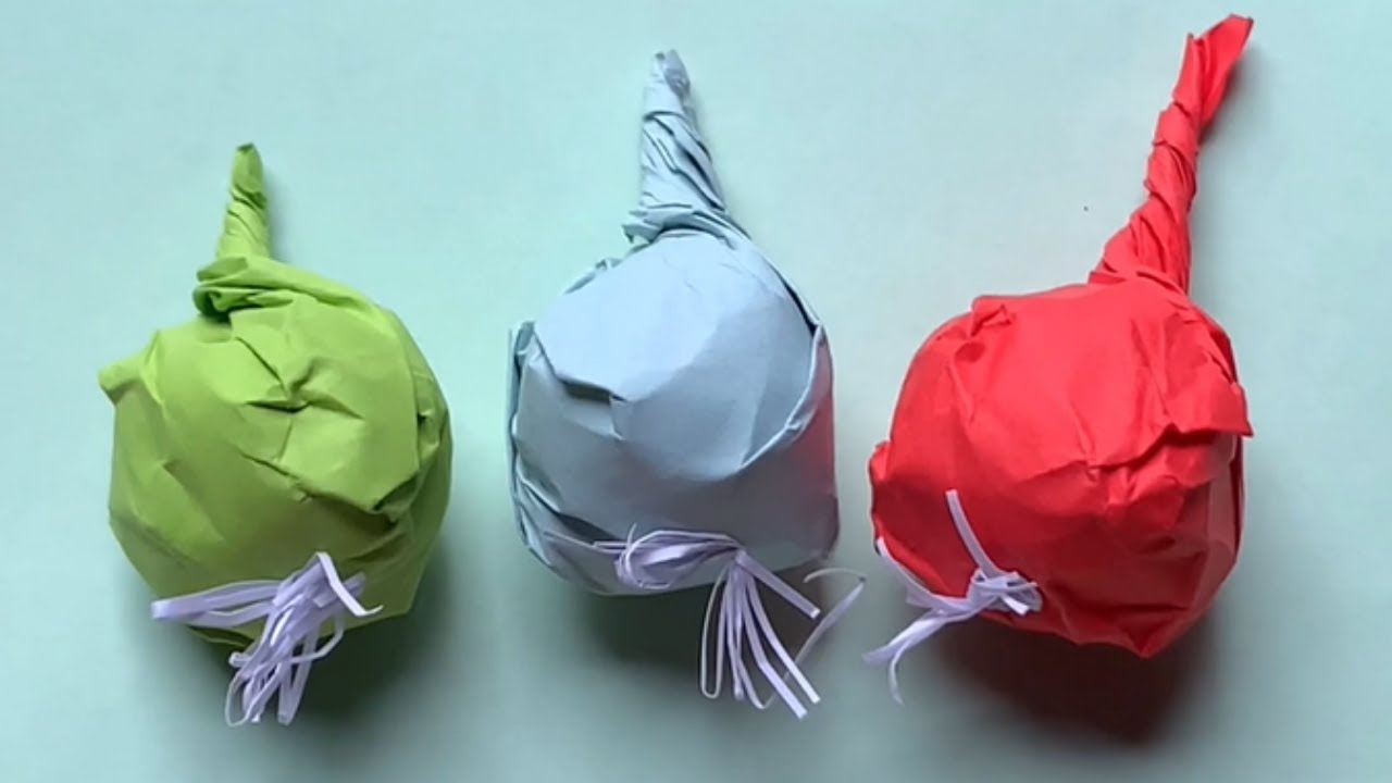 How to make Paper vegetable onion/ Origami / DIY / Craft - YouTube