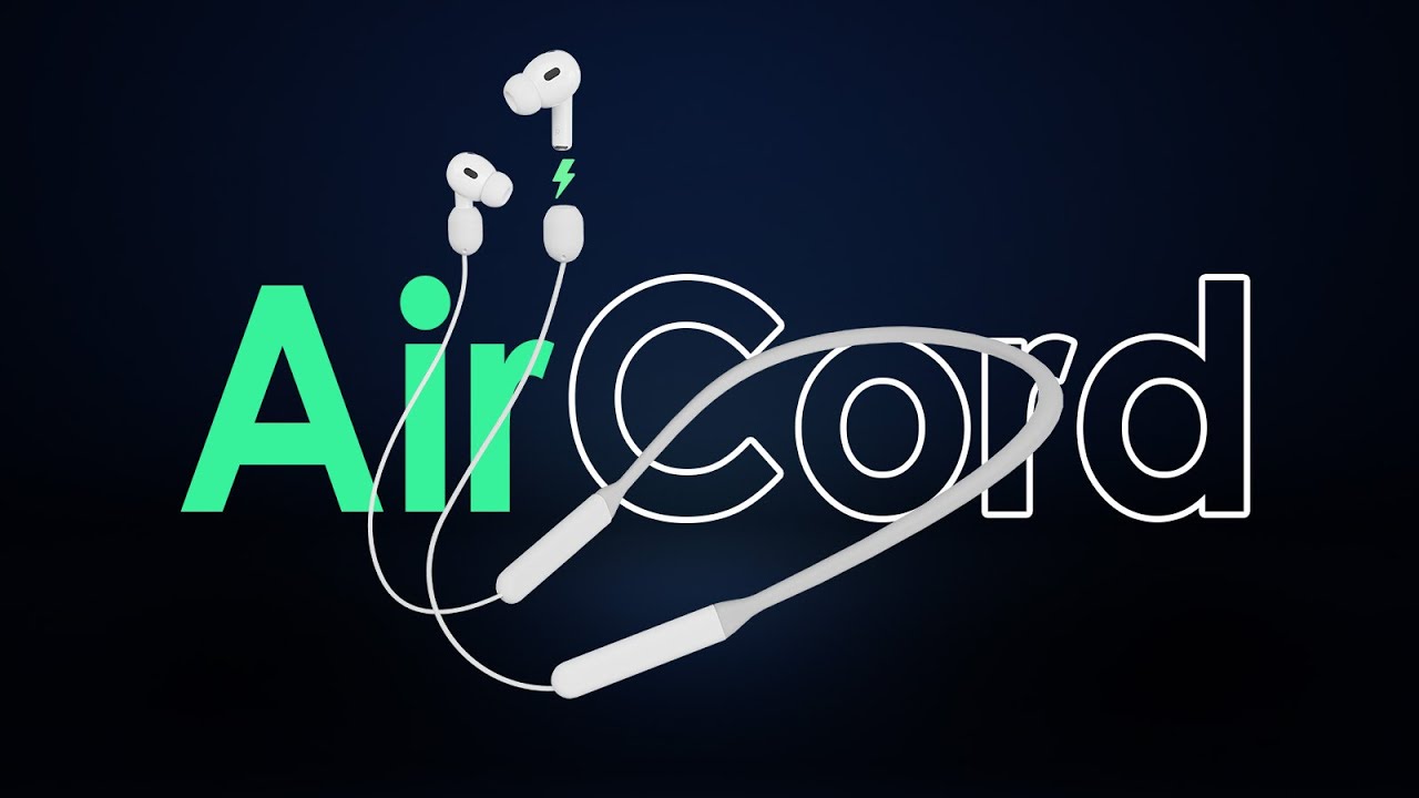 충전과 동시에 사용가능! 에어팟 웨어러블 충전기 AirCord - YouTube