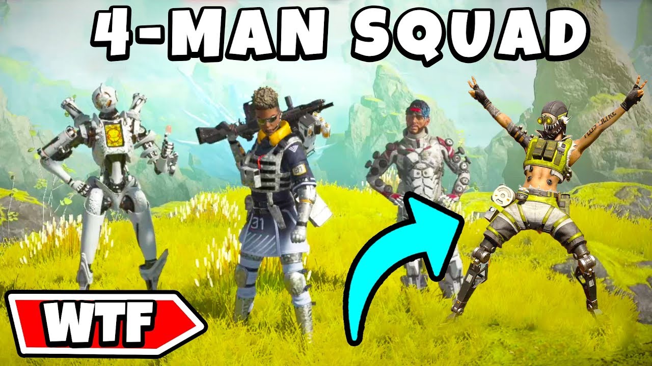 *NEW* 4 MAN SQUAD!?! - NEW Apex Legends Funny & Epic Moments #184 - YouTube
