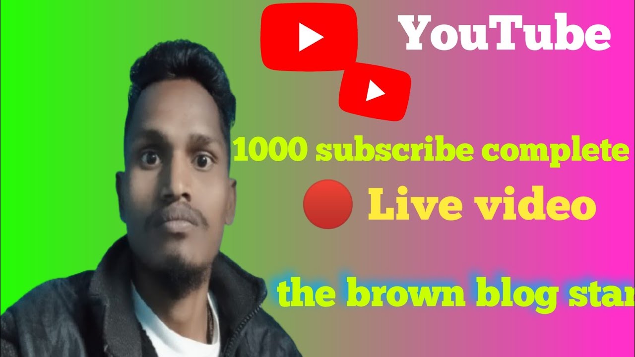 1000 Subscribe complete 🔴 Live video - YouTube