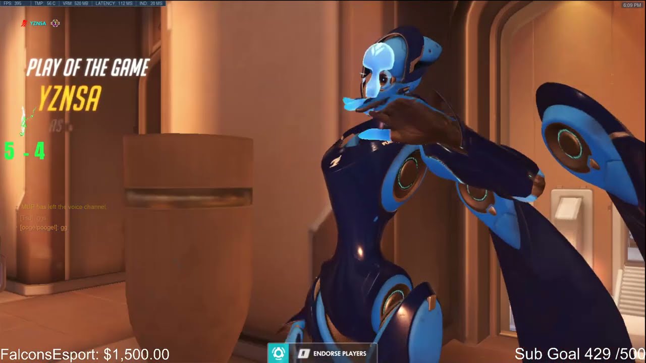 POTG! YZNSA INSANE ECHO GAMEPLAY OVERWATCH SEASON 27 TOP 500 - YouTube