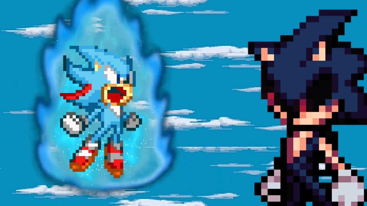 super shadic blue vs sonic .exe - YouTube