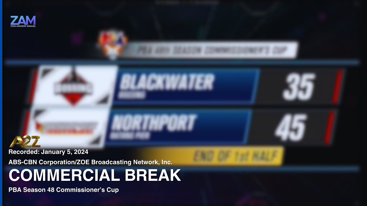 A2Z - PBA Season 48 Commissioner's Cup commercial break (5:06pm) [5-JAN ...