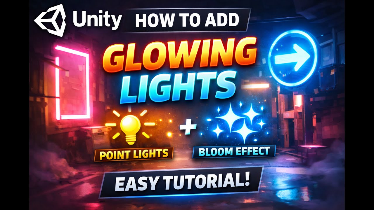 How to Add Glowing Lights in Unity Bloom & Point Lights Tutorial - YouTube