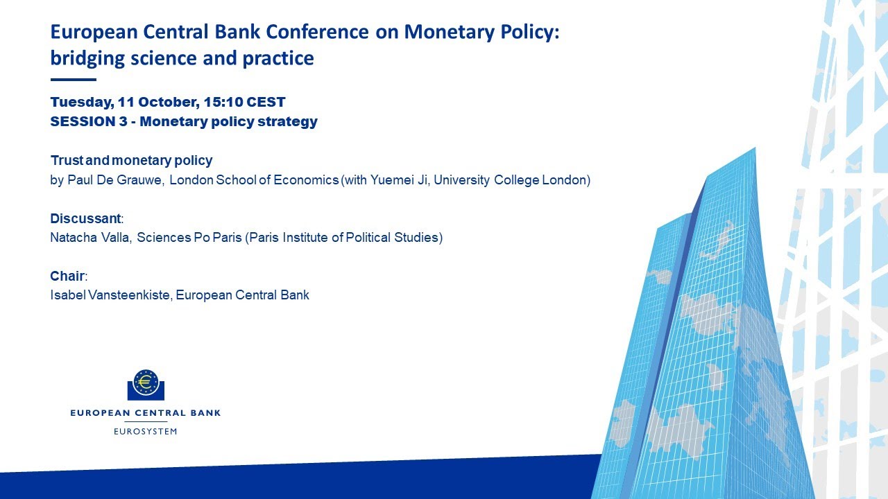 ECB Conference on Monetary Policy – Day Two | Session III -1 - YouTube