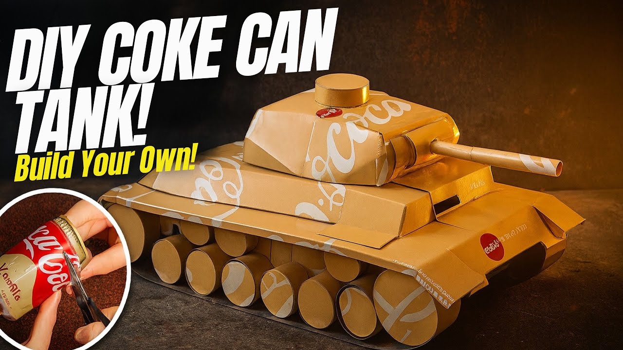 Superb DIY Coke can tank: Make your Own Tank from Coca Cola Cans! - YouTube