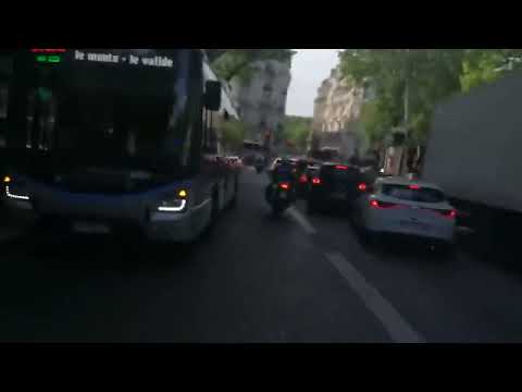 Belgian ambulance in PARIS   Children's Hospital SAMU   Emergency   French Police Escort   RIDE POV