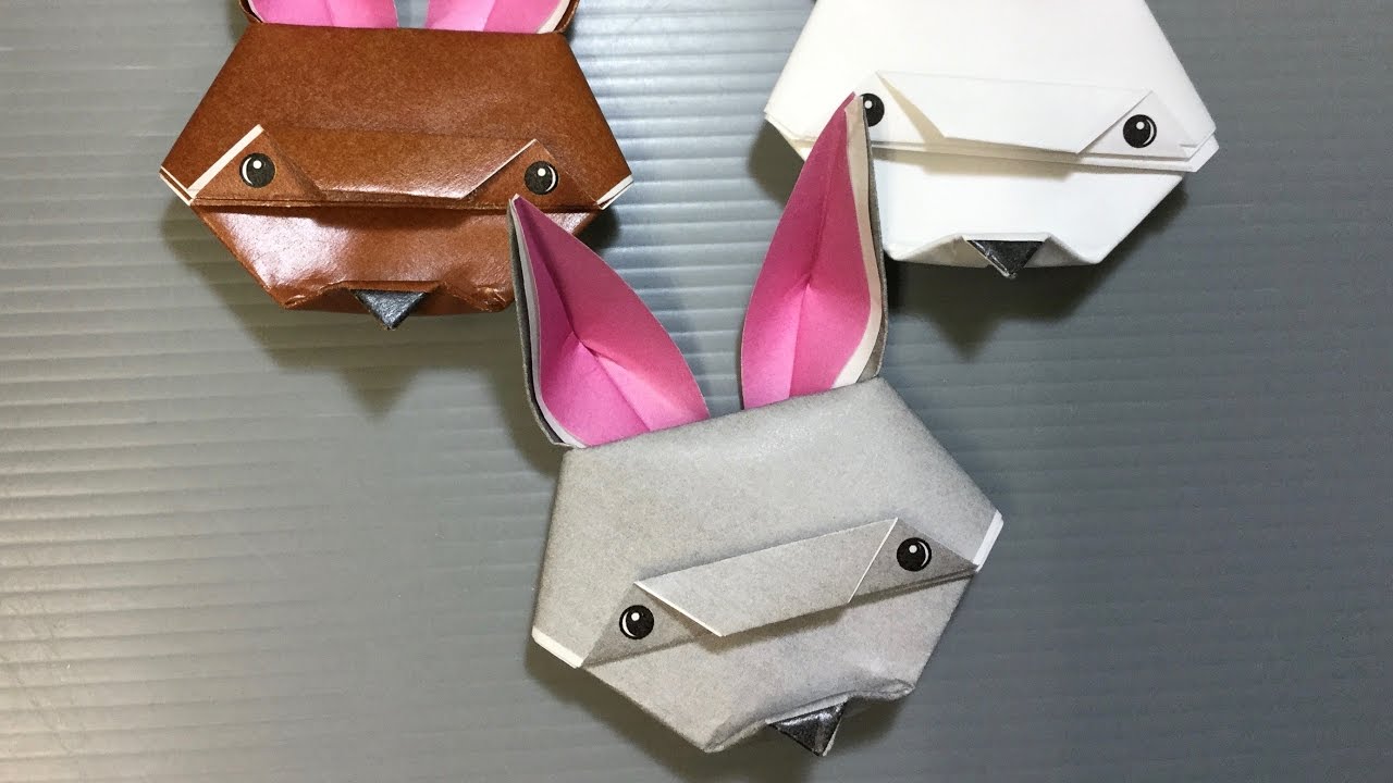 Spring Easter Origami Rabbit - Print at Home - YouTube