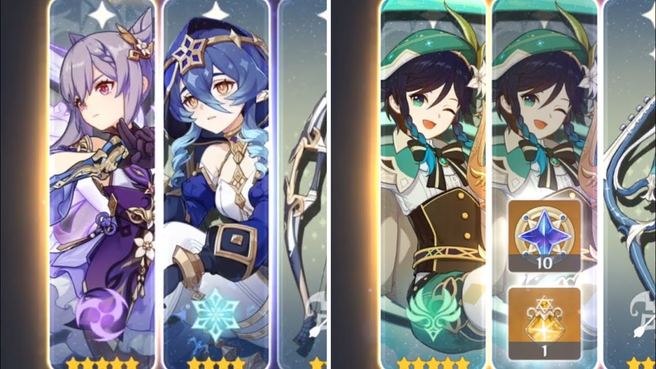 The power of 4 Archons! 🤩(Summoning for Venti!) 🥹 [Genshin Impact ...