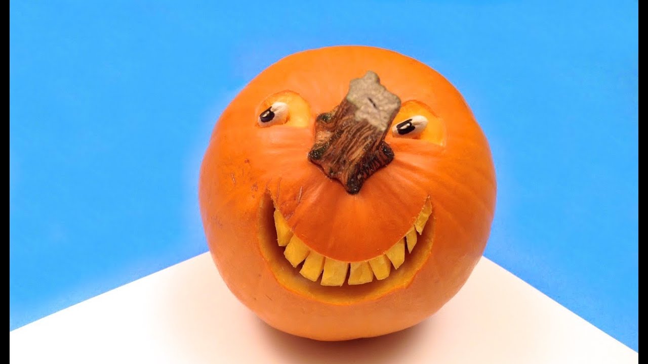 Comment Sculpter une Citrouille Souriante / Halloween, Tuto, DIY ...