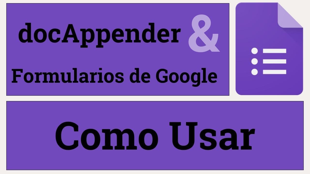 Como Usar docAppender - YouTube