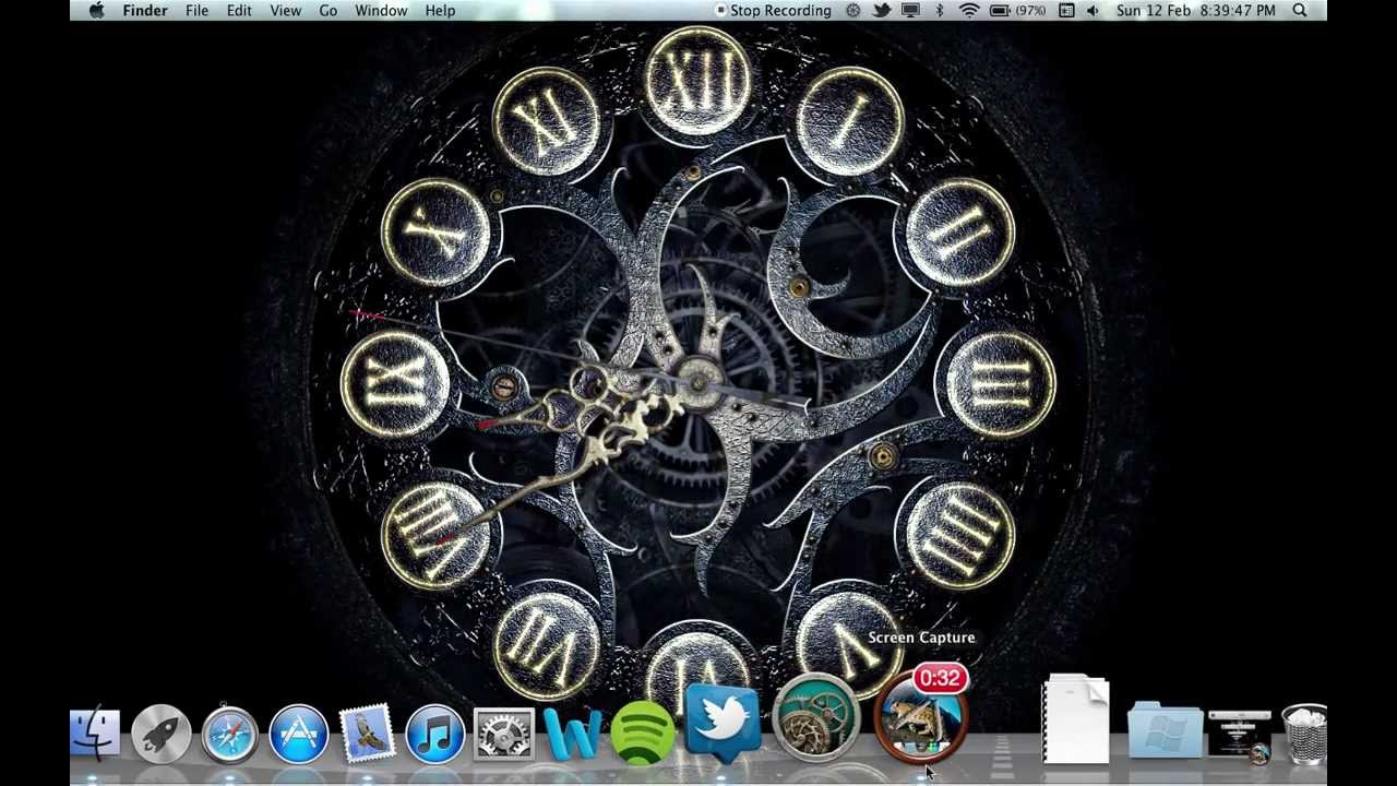 Mechanical Clock 3D Preview Mac OS X App - YouTube