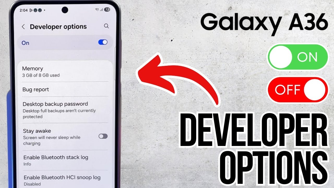How to Enable and Disable Developer Options on Samsung Galaxy A36 - YouTube