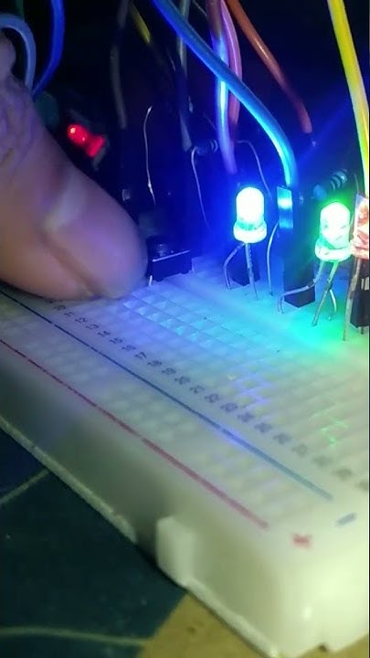 tutorial membuat lampu LED menggunakan push button - YouTube