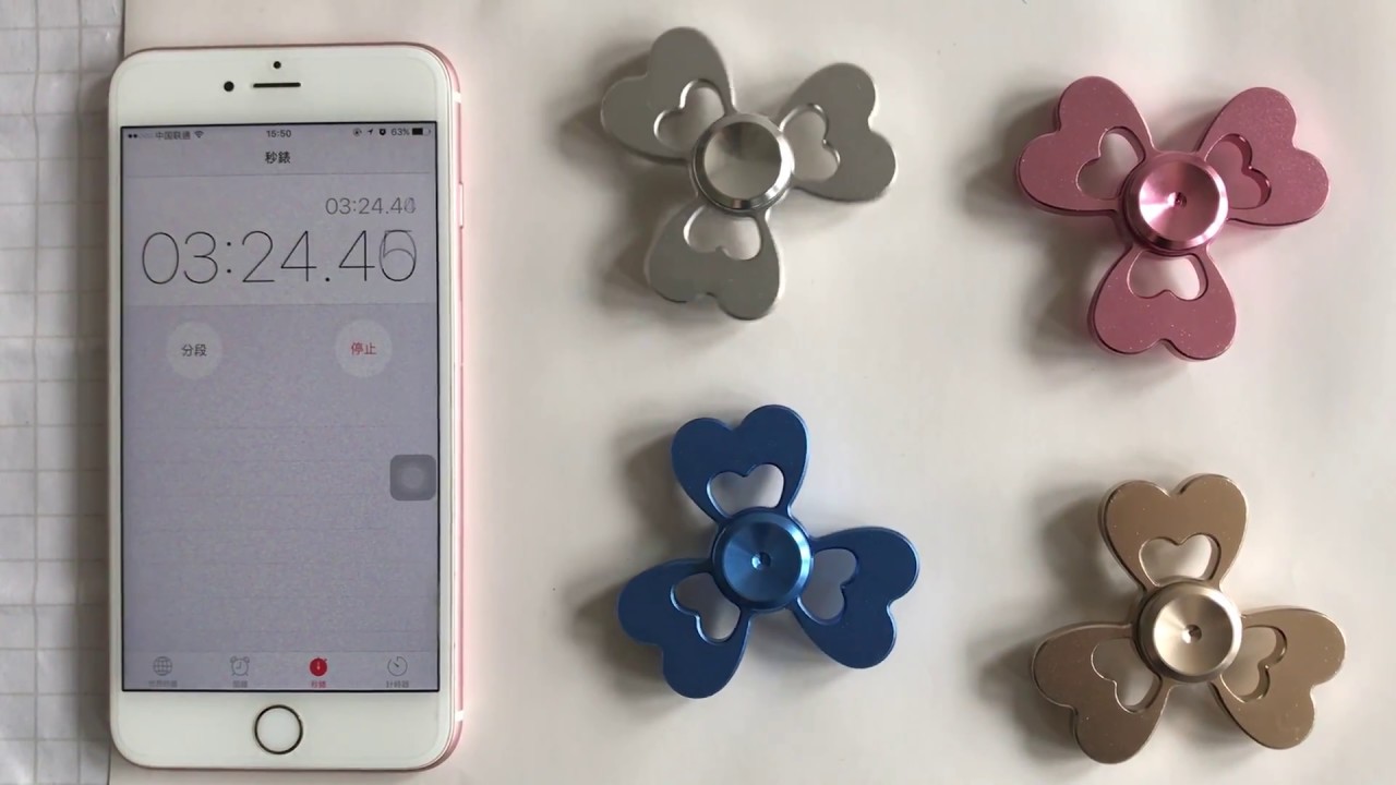 clover pattern fidget spinner three leaf heart shaped a hand spinner ...