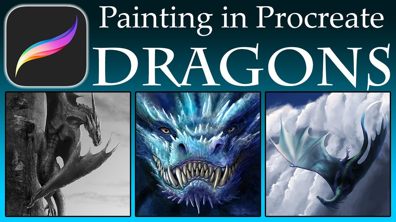 Painting 3 Dragons - Procreate - Ep1 - YouTube