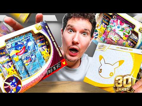 Ich öffne die NEUEN 30 Jahre Pokémon Boxen!