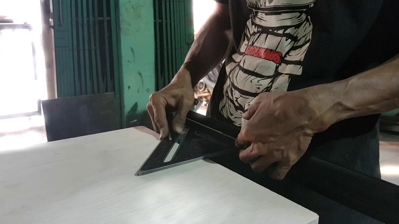 Setting knok meja sablon rel - YouTube