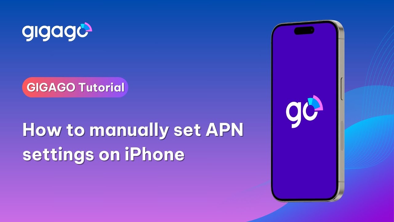 How to mannually set APN settings on IOS devices - YouTube