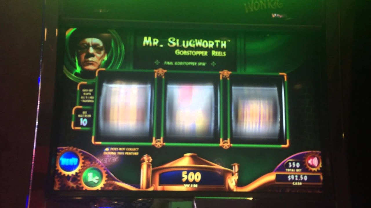 Willy Wonka Slot Machine Bonus - Mr. Slugworth Gobstopper Reels - YouTube
